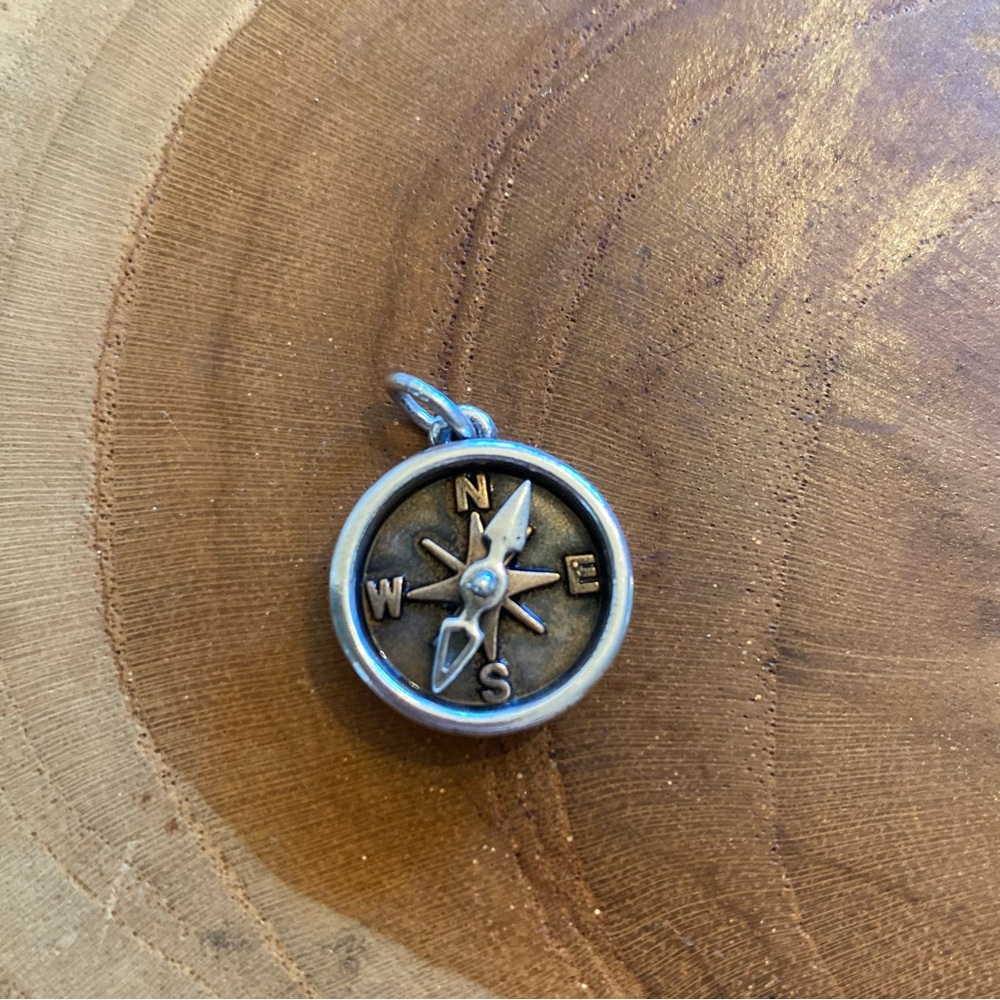 Retired James Avery Compass Charm, Sterling Silver & … - Gem